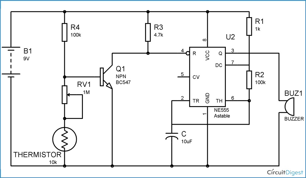 Fire Alarm System Circuit Diagram Simple