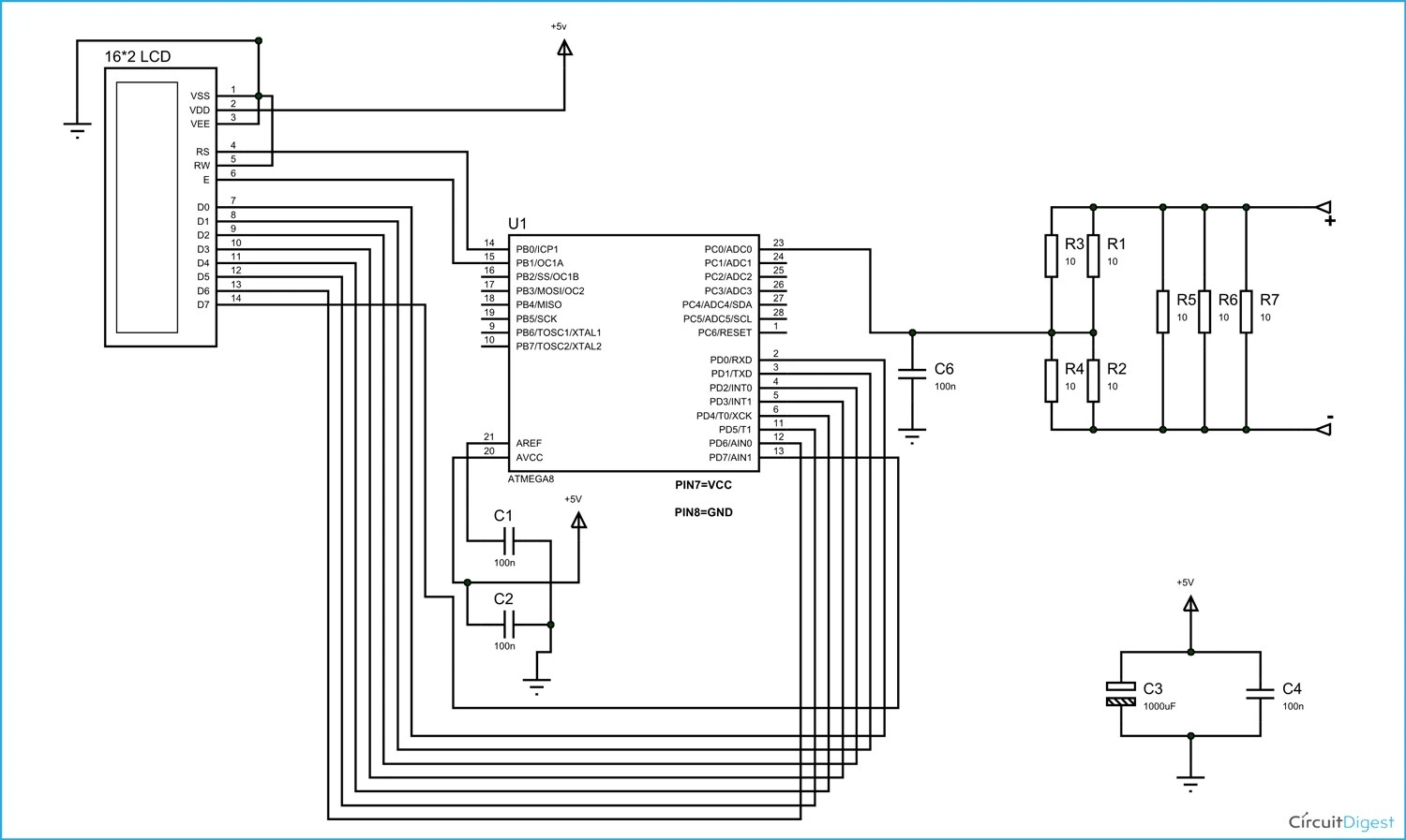 digital ammeter circuit diagram - Circuit Diagram