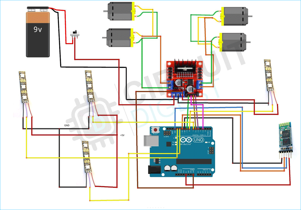 Bluetooth Rc Car Circuit Diagram - Circuit Diagram