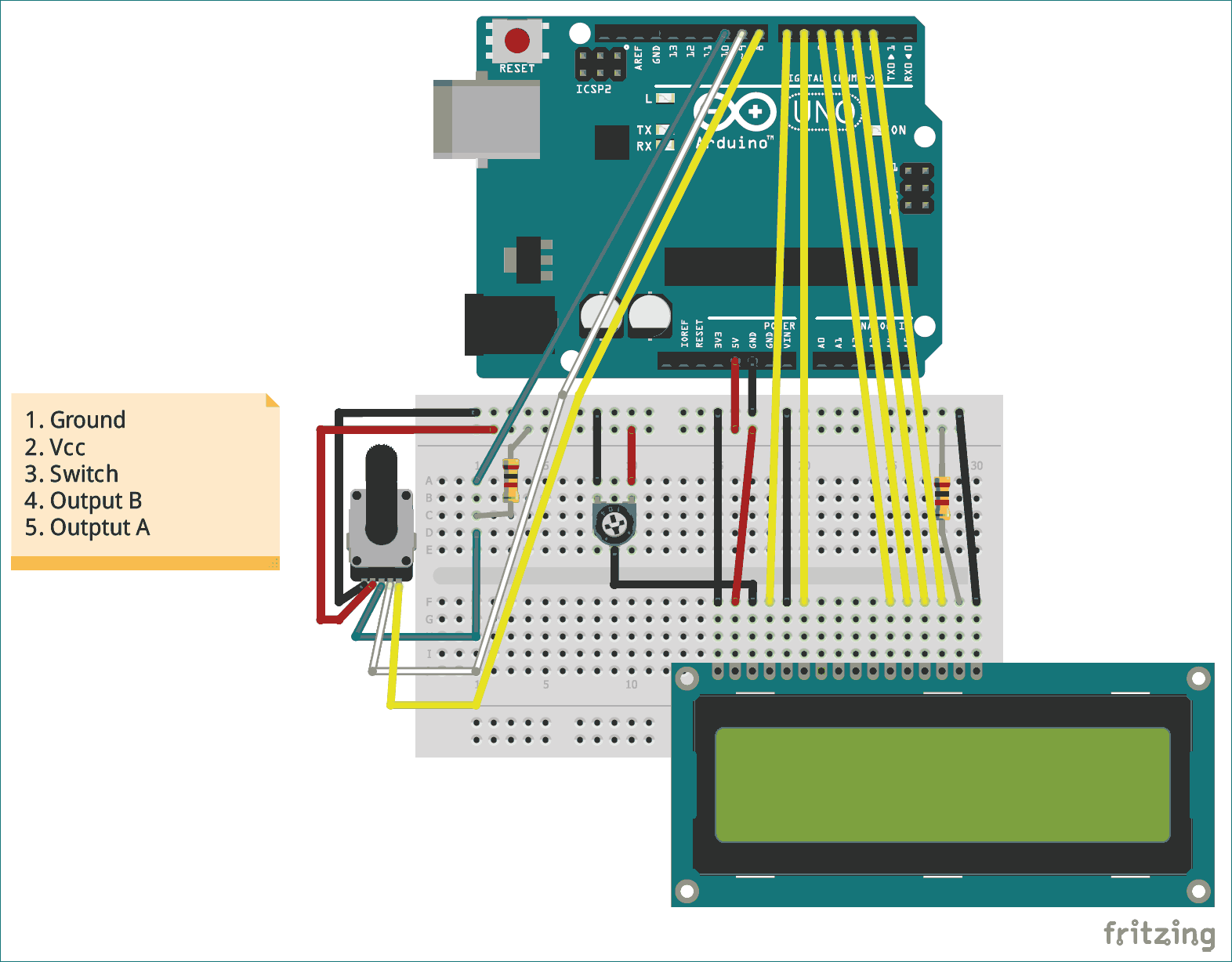 Rotary Encoder Circuit Diagram