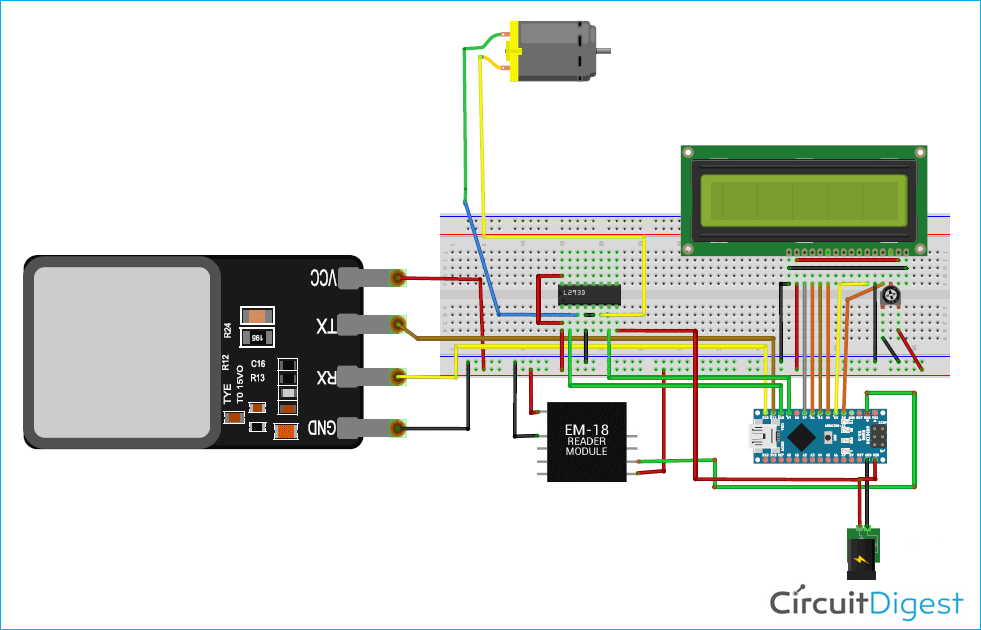 Circuit Diagram Fingerprint Reader