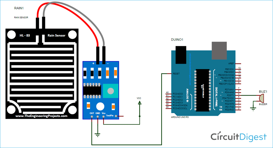 Rain Sensing Automatic Car Wiper Using Arduino Circuit Diagram Circuit Diagram