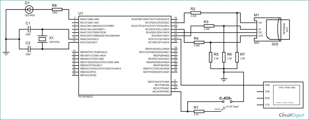 Sd Card Reader Circuit Diagram » Wiring Diagram
