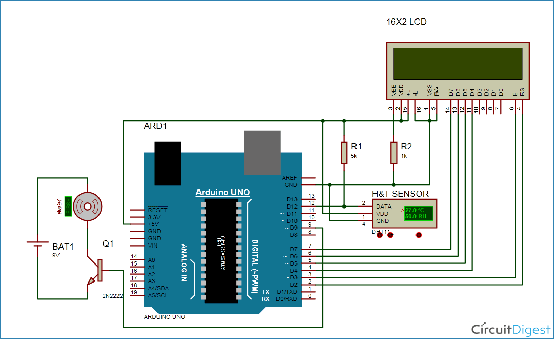 Circuit Diagram Of Temperature Controller Using 8051 Microcontroller » Circuit Diagram