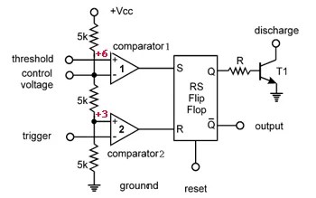 Ic 555 Internal Circuit Diagram