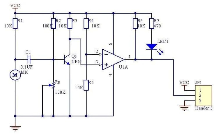 Simple Circuit Diagram Of Sound Sensor - Circuit Diagram