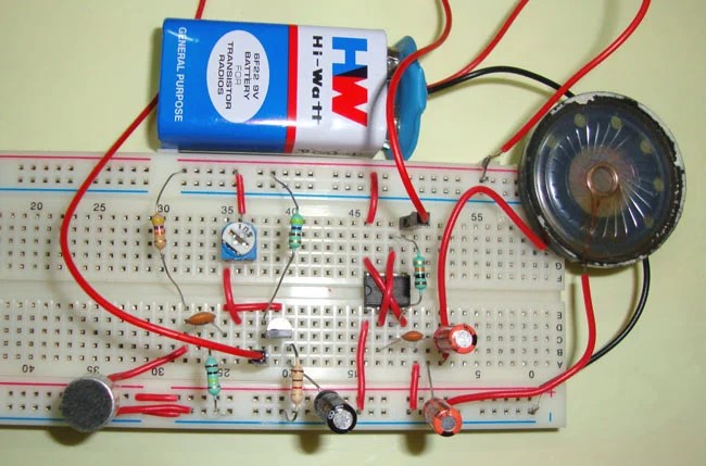 Simple 5v Audio Amplifier Circuit 7819