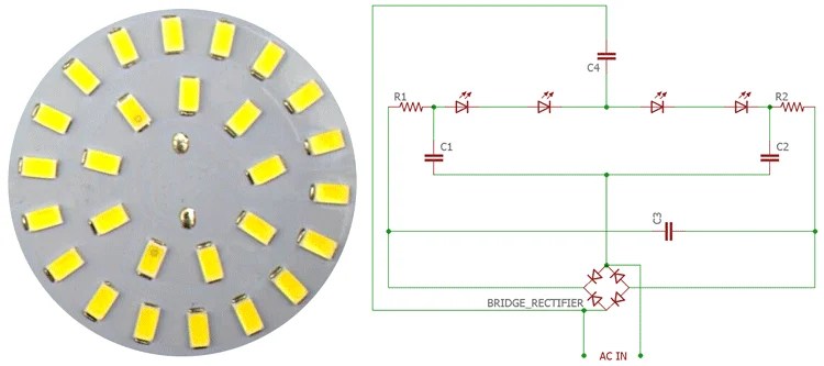 Led Light Bulb Circuit Diagram