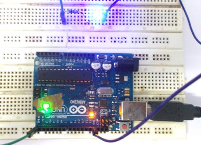 How To Make A Blinking Led Circuit On Breadboard