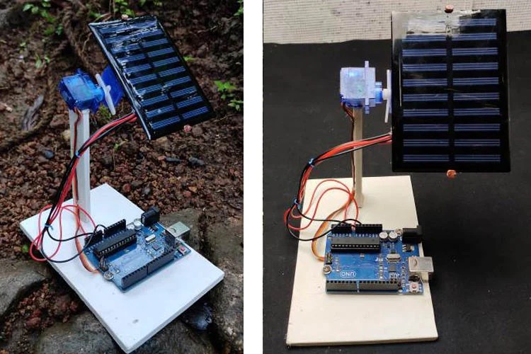 Solar Panel Tracking System Circuit Diagram