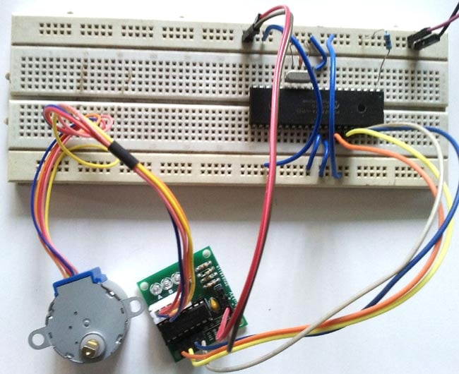 Circuit Diagram Of Interfacing Stepper Motor With 8051 Microcontroller - Circuit Diagram