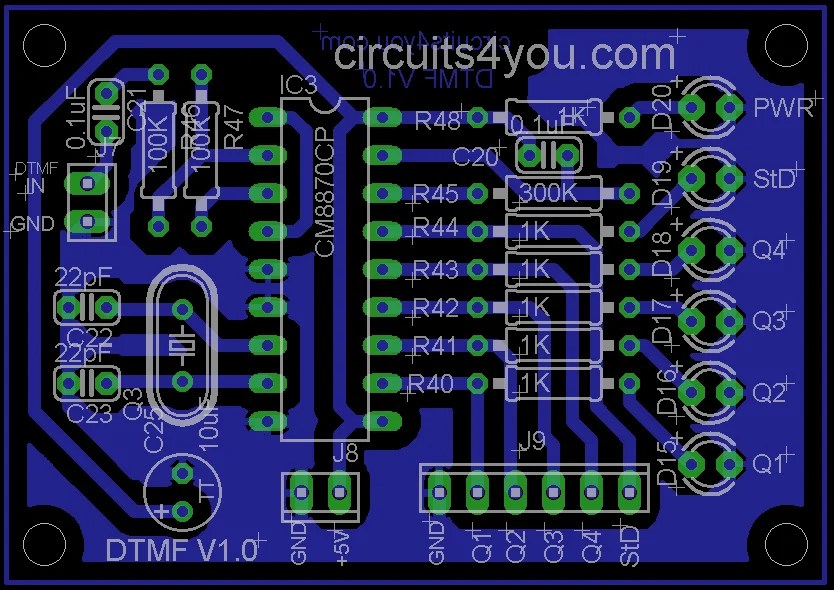 Dtmf Circuit Diagram Using Cm8870