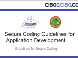 Secure Coding Guidelines For Application Development Ciso2ciso Com