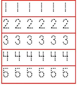 Counting and Writing of Numbers 1 - 5 Nursery 2 (Age 4) - Number Work ...