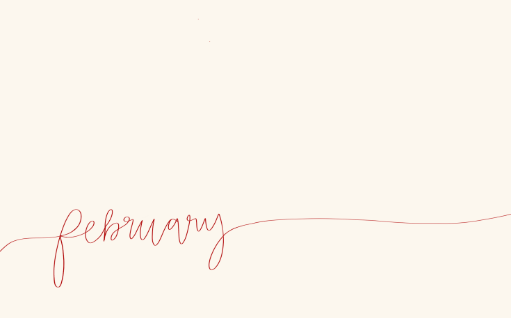 Free February Digital Backgrounds - Welcome