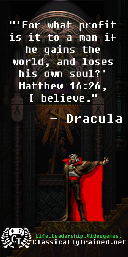 Video Game Quotes: Castlevania: Symphony of the Night on Priorities ...