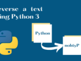 Reverse A Text Using Python 3 Class N Study