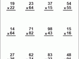 Free Printable Double Digit Multiplication Worksheets Preschool