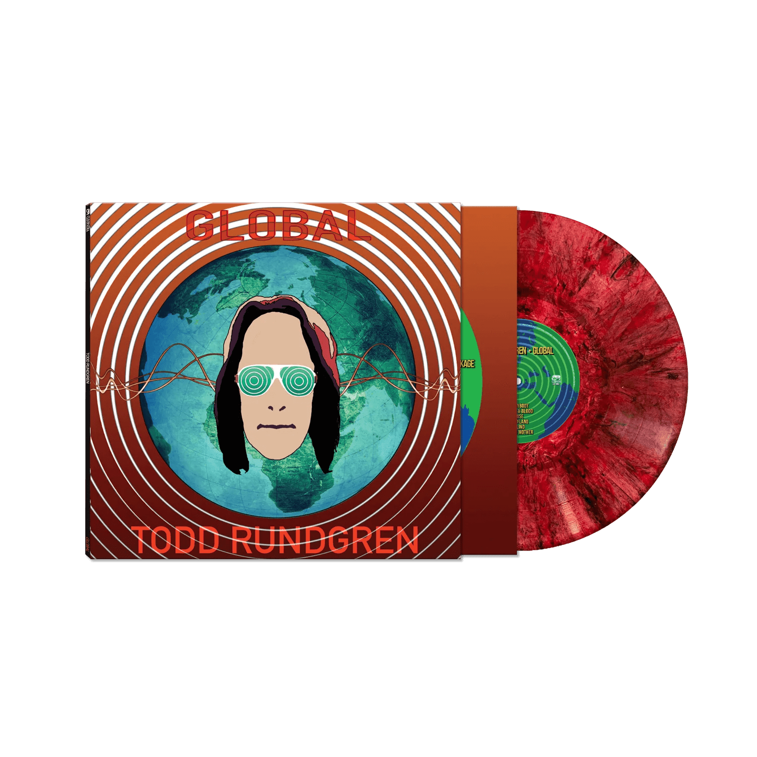 Todd Rundgren Global Red Marble Vinyl Lp