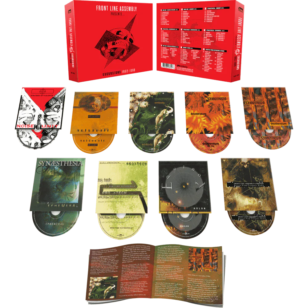 Front Line Assembly Excursions 1992 1998 9 Cd Box Set