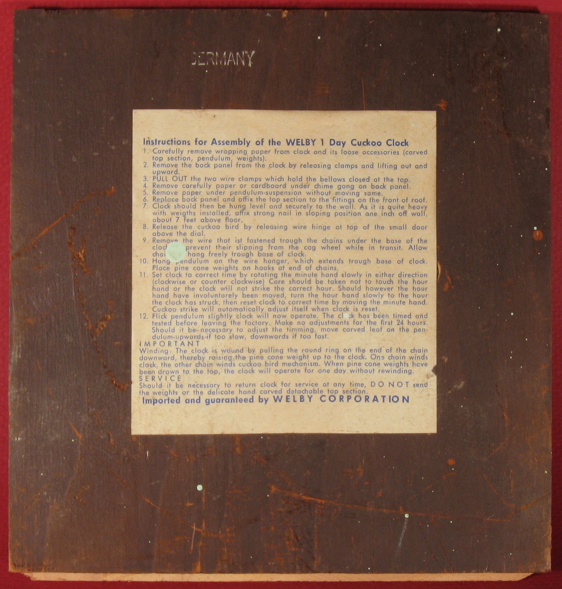 1950s Quail & Cuckoo Clock, Welby, Germany – ClockInfo.com