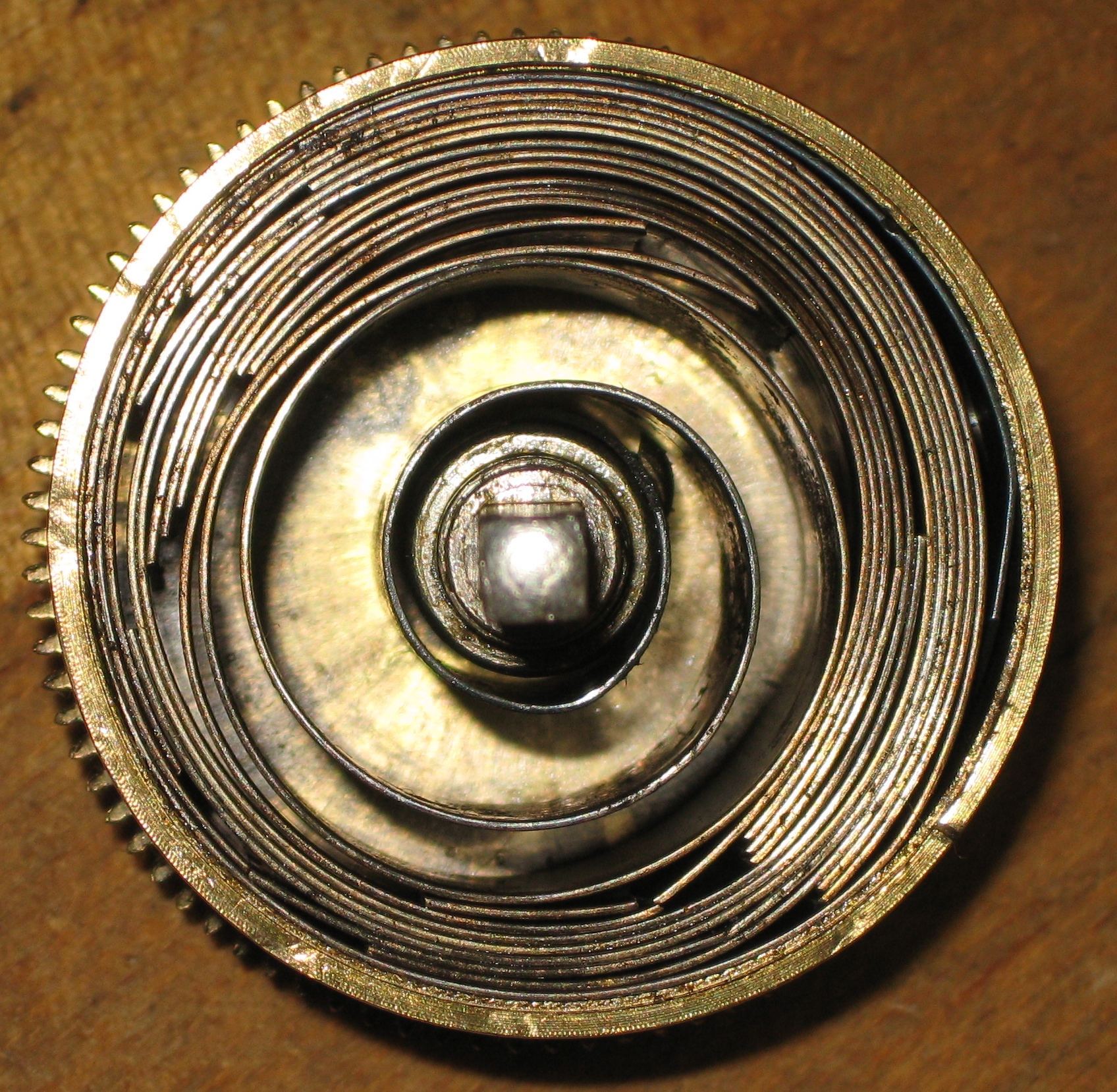 Schatz Standard 400 Day Clock, ca. 1950 with Badly Broken Mainspring ...