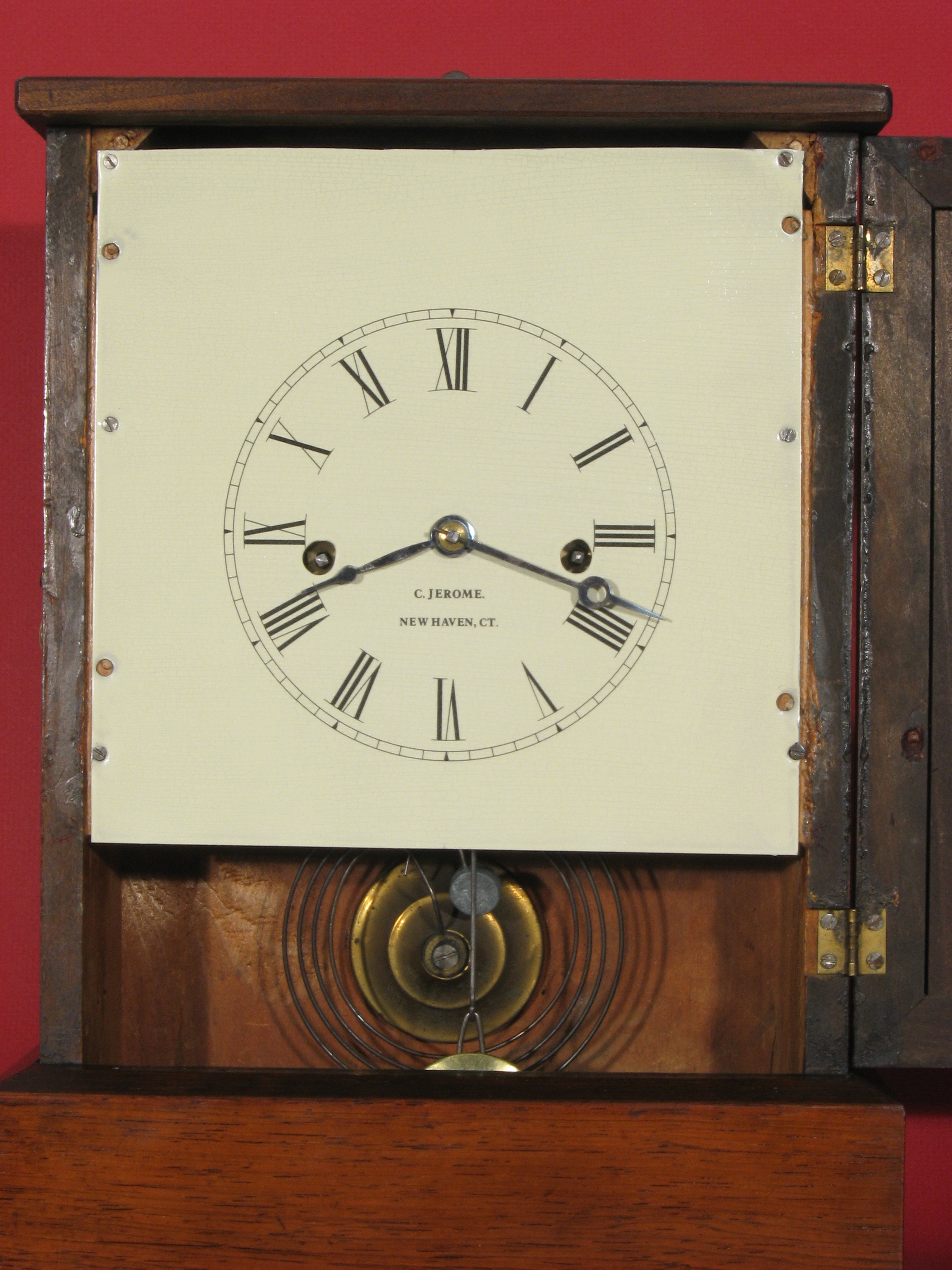 Chauncey Jerome “Union” One-Day Shelf Clock, 1850s – ClockInfo.com