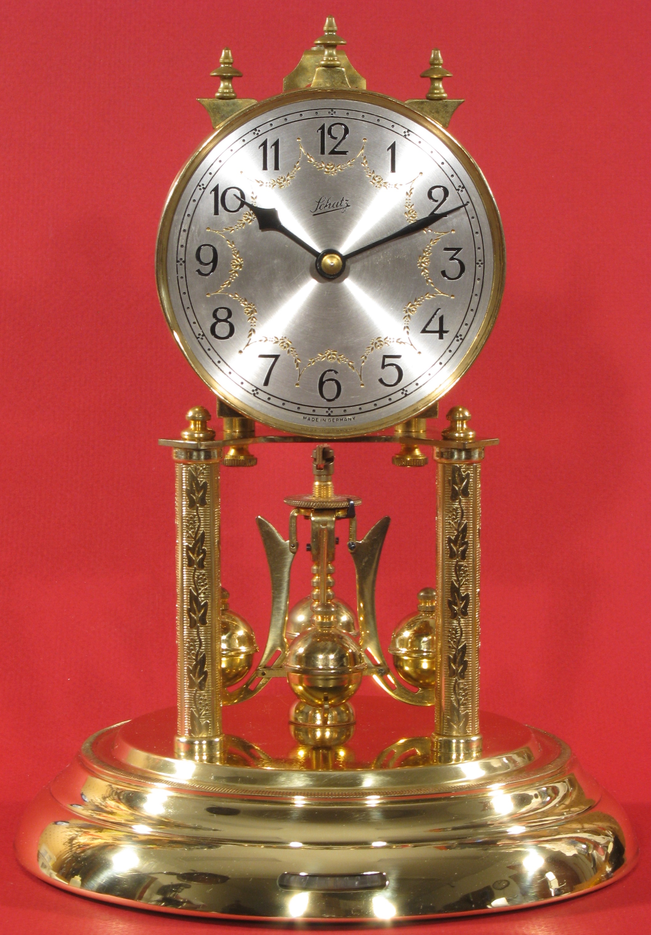 Schatz Standard 400 Day Clock with Clear Leveling Discs – ClockInfo.com