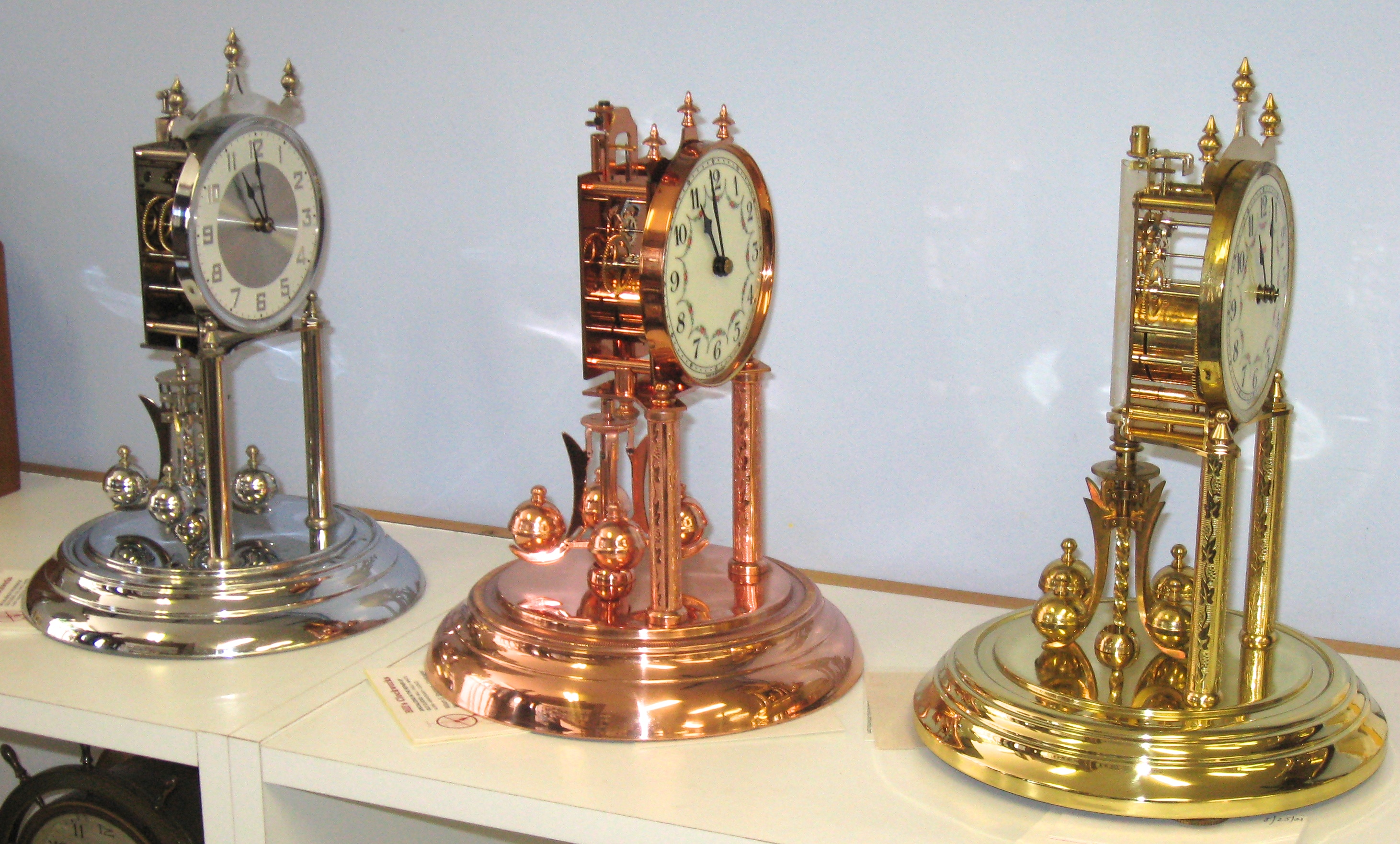 Copper, Nickel and Brass 400 Day Clocks – ClockInfo.com