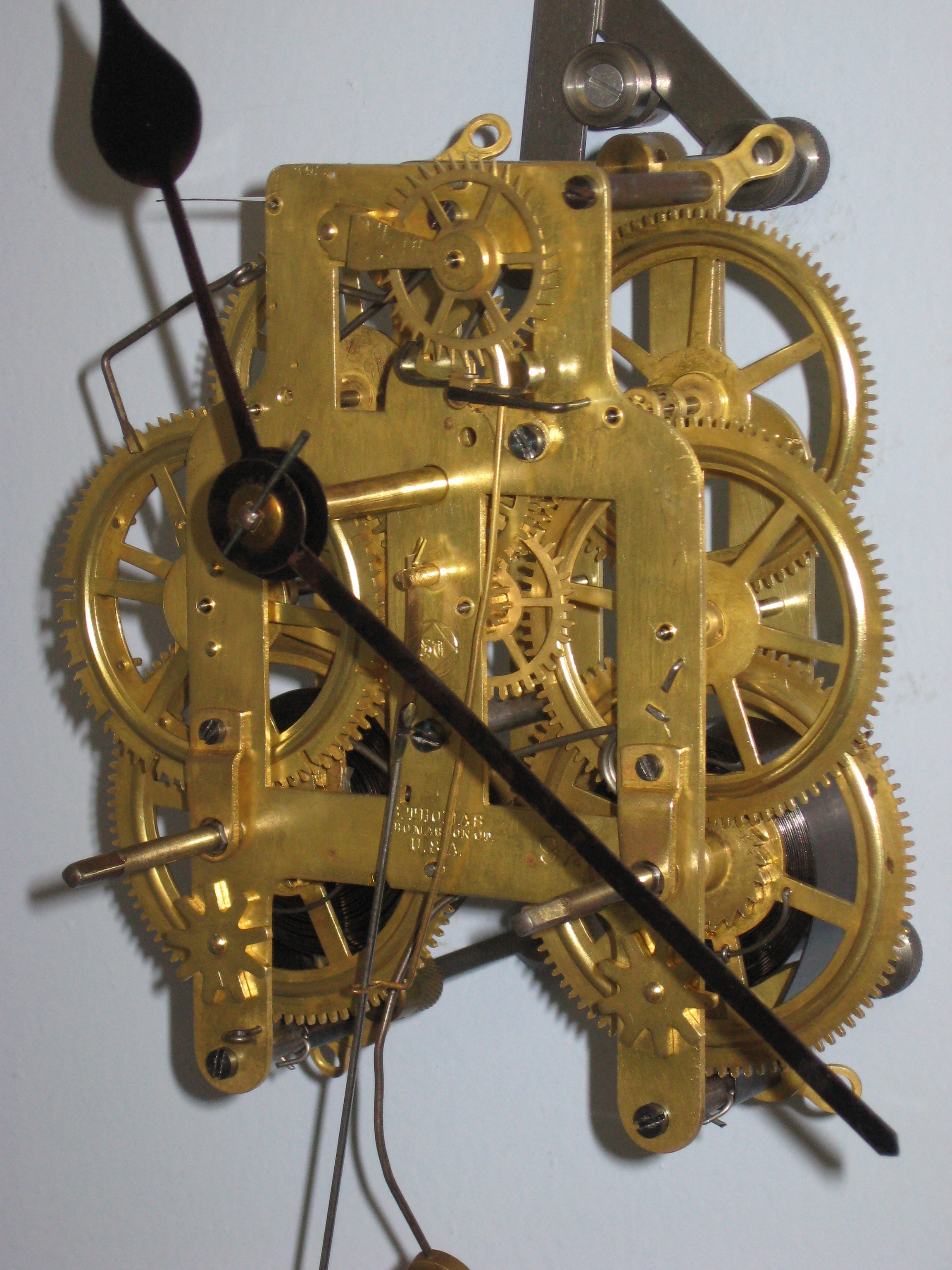 Seth Thomas Lyre Movement in Fancy Round Drop Case – ClockInfo.com