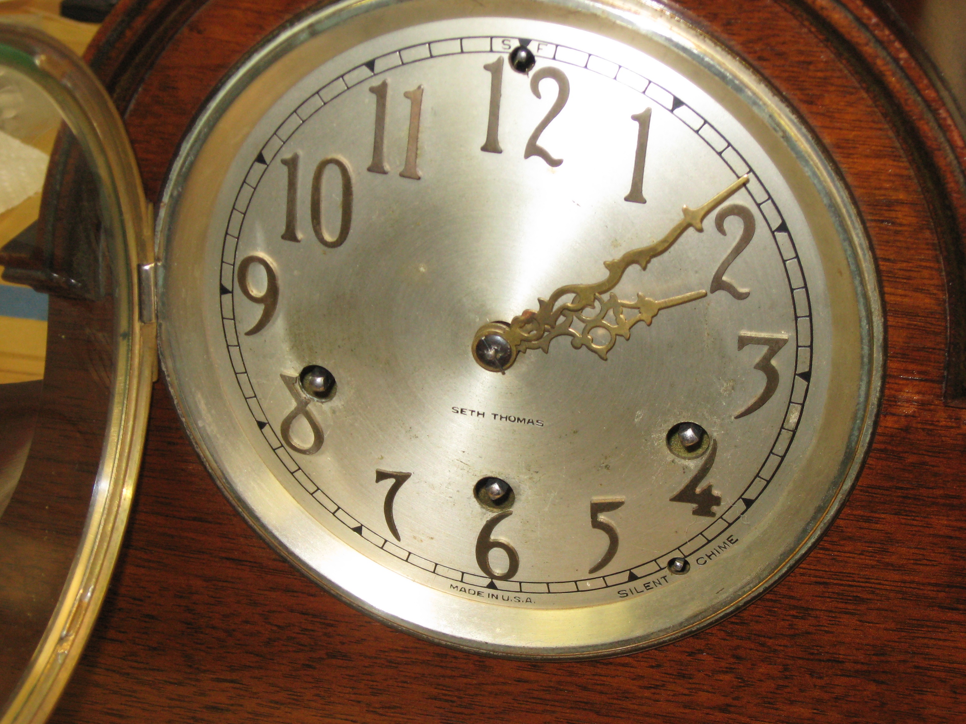 Seth Thomas Mantel Clock with No. 124 Westminister Chime Movement ...