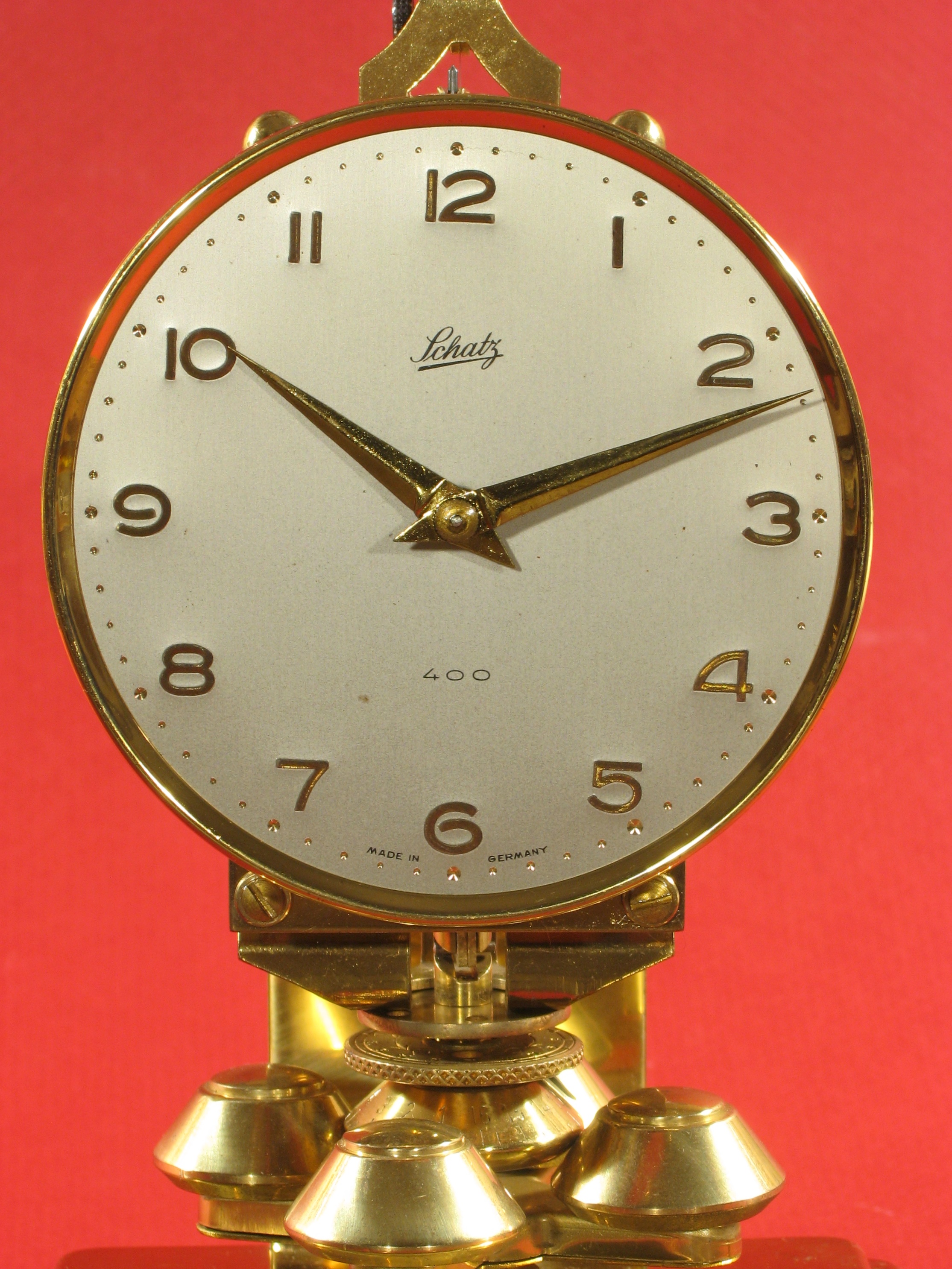 Schatz “London Coach” 400 Day Clock Made in April 1955 – ClockInfo.com