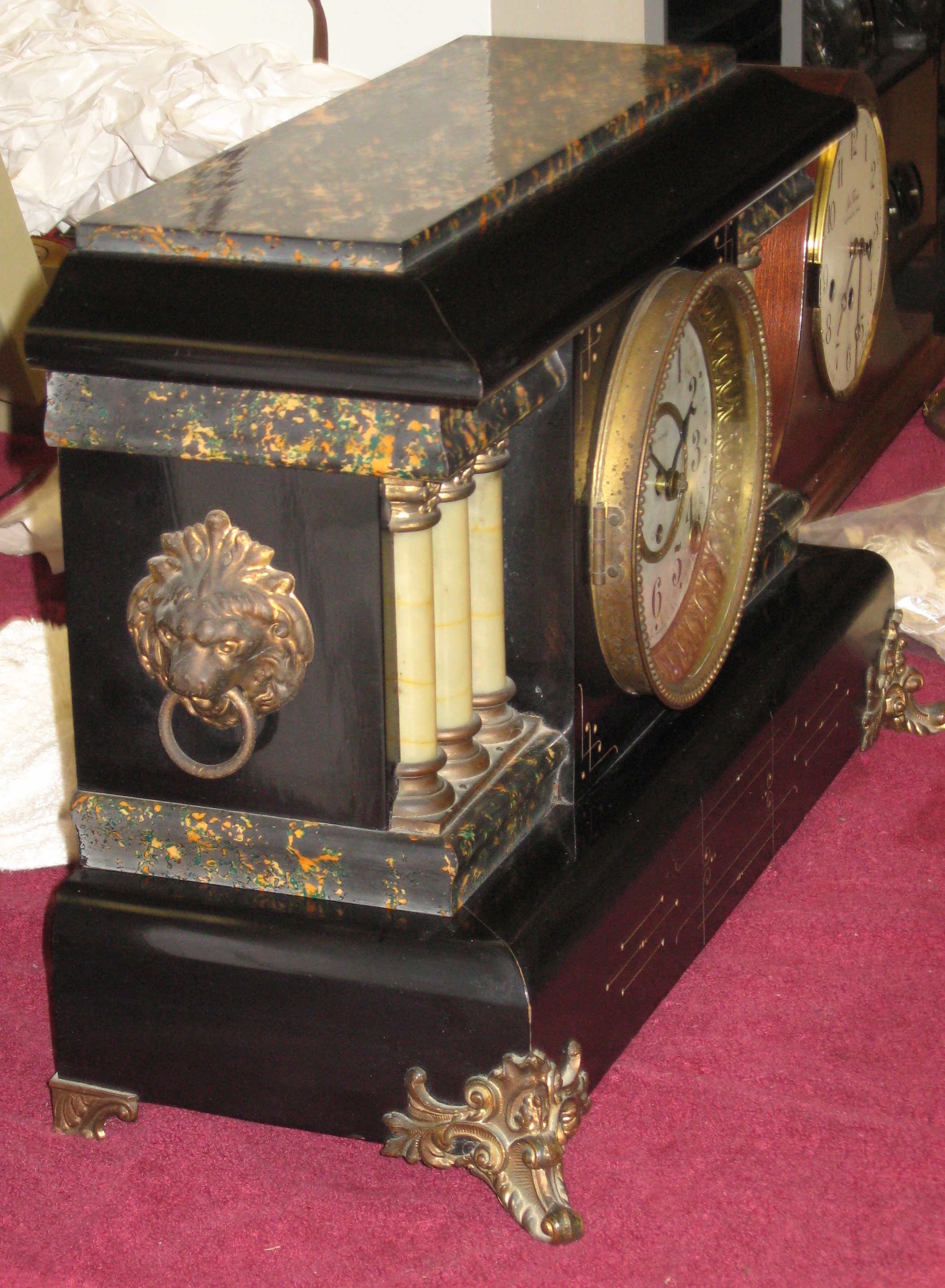 Seth Thomas Adamantine Mantel Clock with 89C Movement – ClockInfo.com