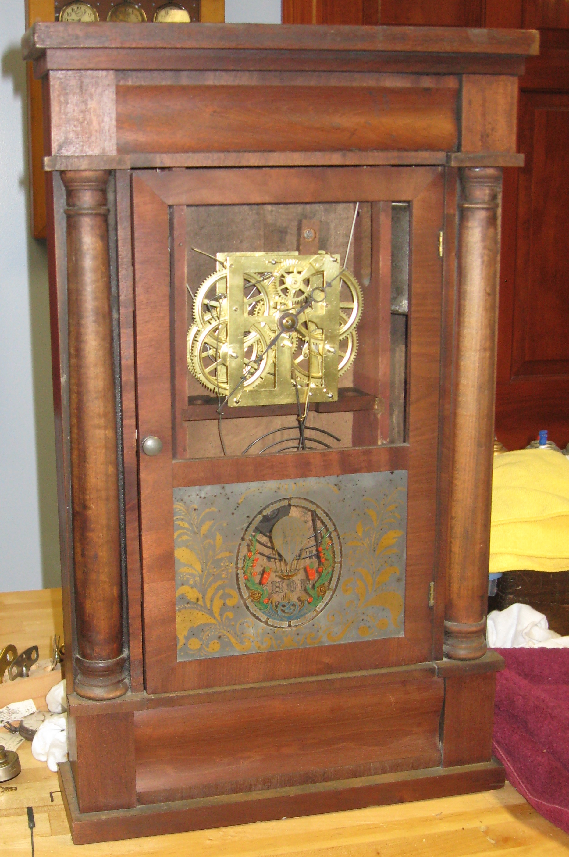 Seth Thomas Style 1 30 Hour Half Column Shelf Clock – ClockInfo.com