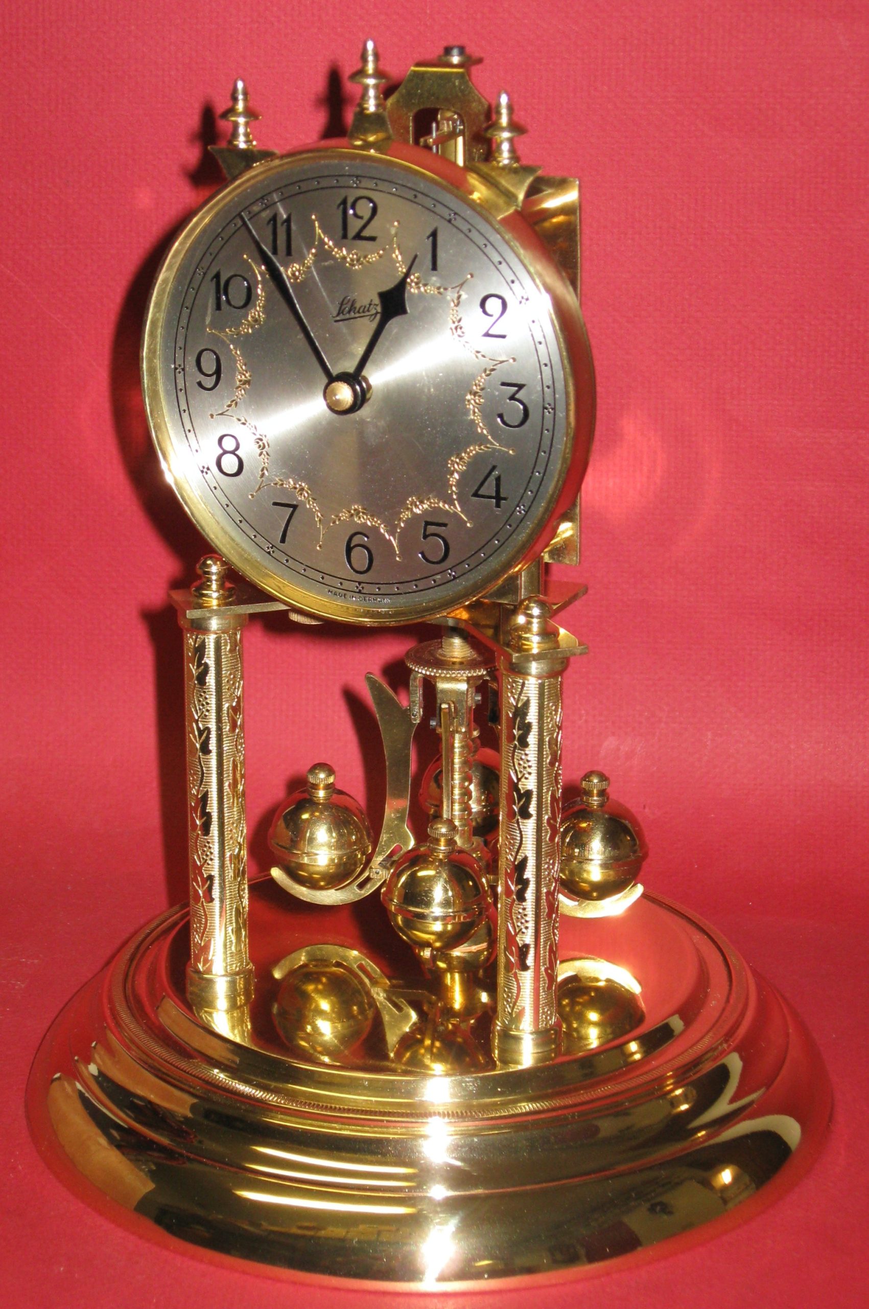 Schatz 400 Day Clock with Silver Dial, June 1953 – ClockInfo.com