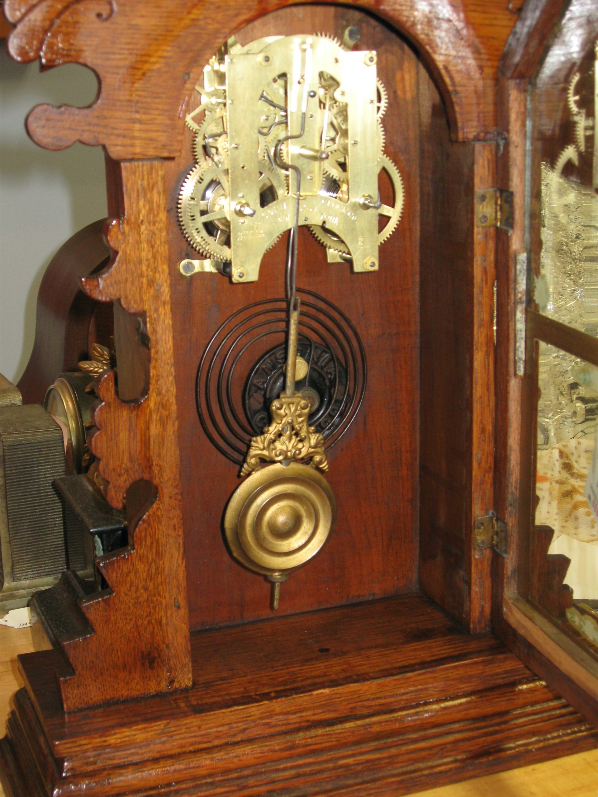 Ansonia Belmont Oak Kitchen Clock – ClockInfo.com