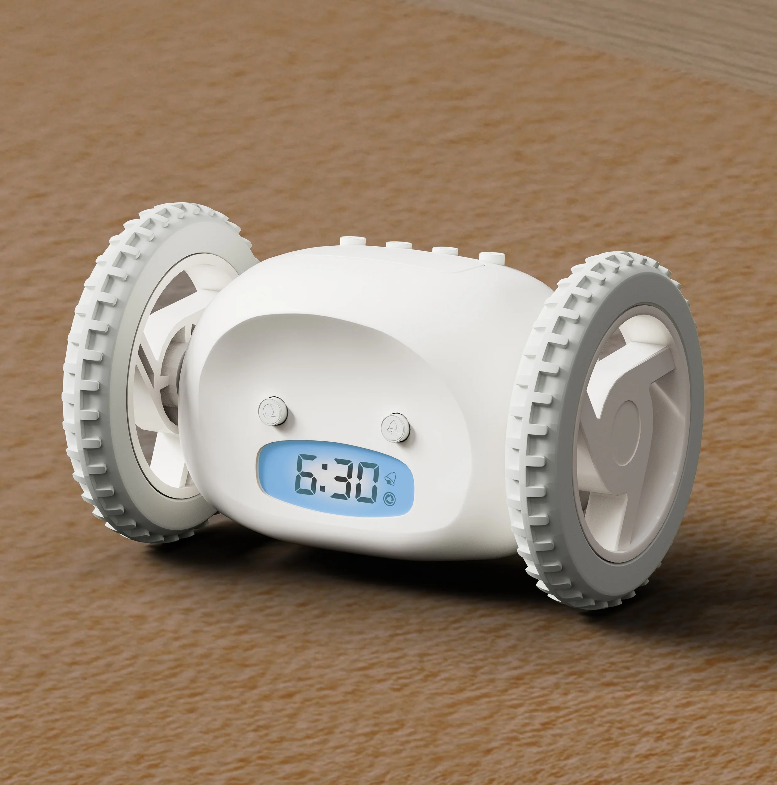 Clocky Alarm Clock On Wheels Original Extra Loud For Heavy Sleeper