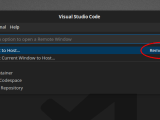 Next Vscode Will Ask For The Remote Computer To Connect To Select