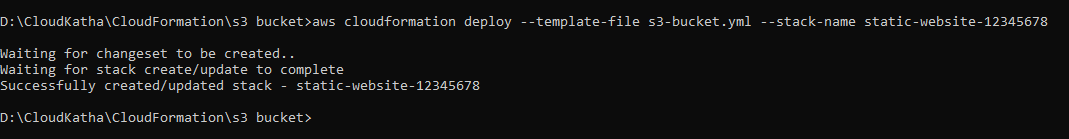 How To Deploy Cloudformation Template Using Aws Cli Cloudkatha