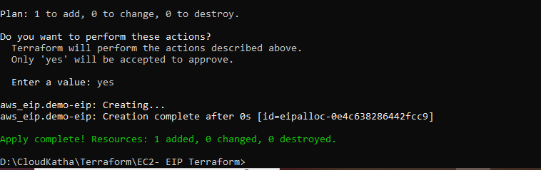 How To Attach Elastic Ip To Ec2 Instance Using Terraform Cloudkatha