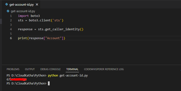 How to Get AWS Account Id using Python Boto3 - CloudKatha