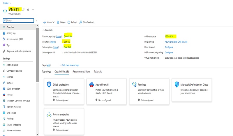 How To Create Azure Virtual Network Vnet Cloudwithease
