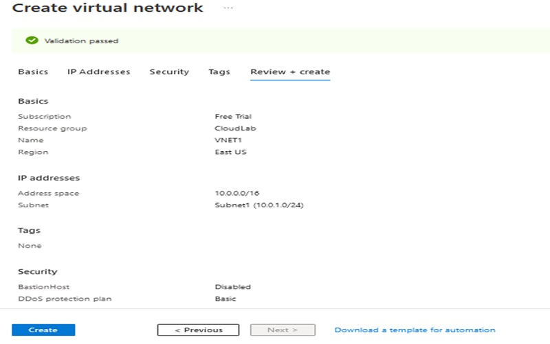 How To Create Azure Virtual Network Vnet Cloudwithease