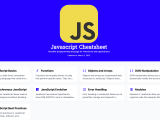 Javascript Quick Reference Cheat Sheet