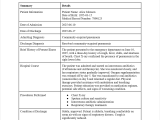 Discharge Summary Template Free Download Pdf Agile