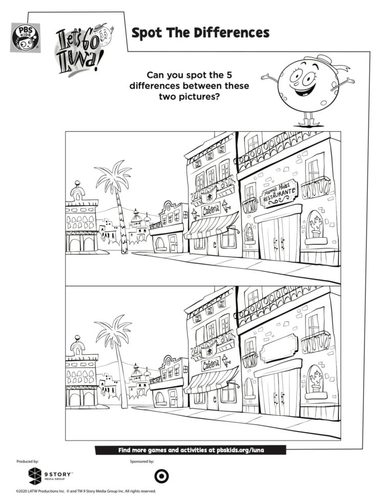 Spot The Difference Games For Kids Printable