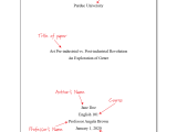 How To Write Professors Name On Paper Mla