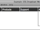 Css Lists For Hierarchical Navigation Dropdown Menu