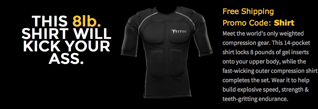 The Titin Weighted Compression Shirt reviewed by Brandon Webb | SOFREP