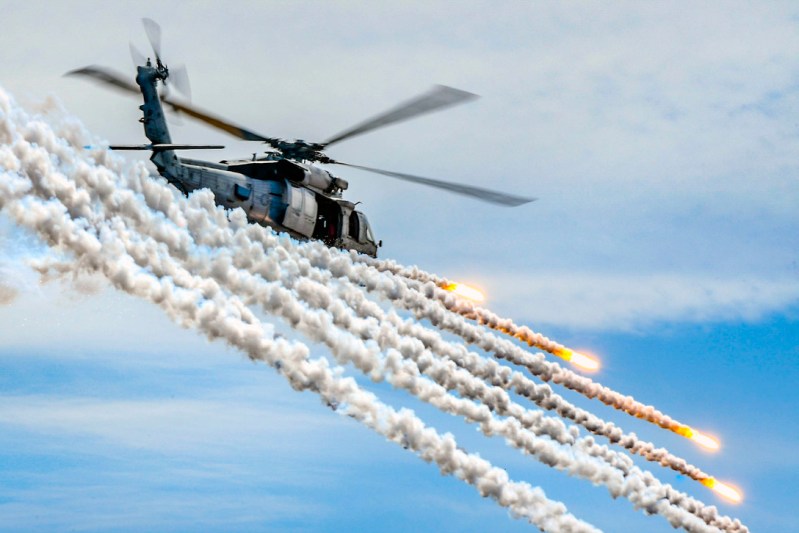 SOFREP Pic of the Day: Navy Seahawk fires flares | SOFREP